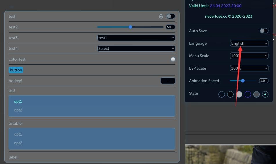 NeverLose.cc - Marketplace - Library "Multilingual UI"