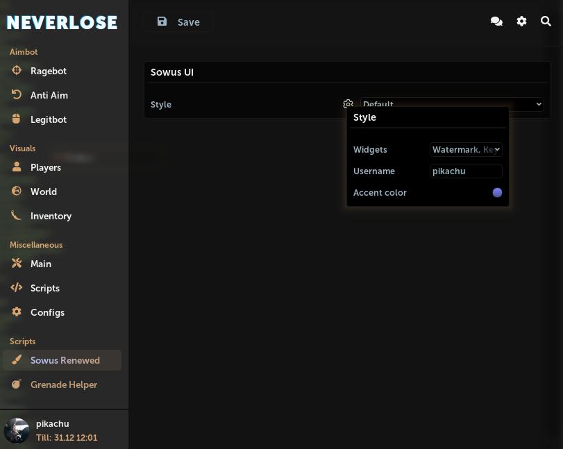 NeverLose.cc - Marketplace - Script "Better Solus UI 🎀 UPDATED!